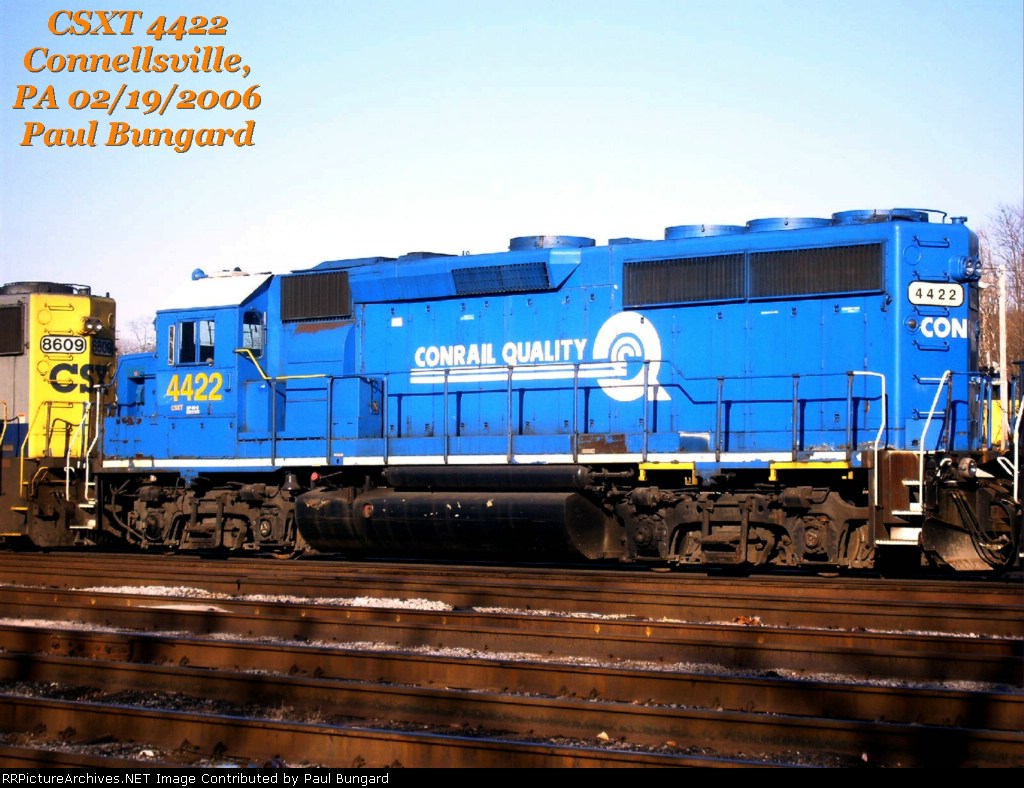 CSXT 4422 GP40-2 02/19/2006